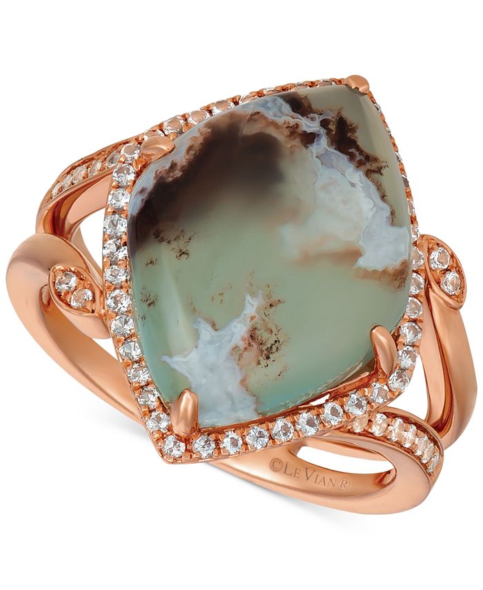 Le Vian Peacock Aquaprase (7-1/5 ct. t.w.) & Vanilla Topaz (1/3 ct. t.w ...