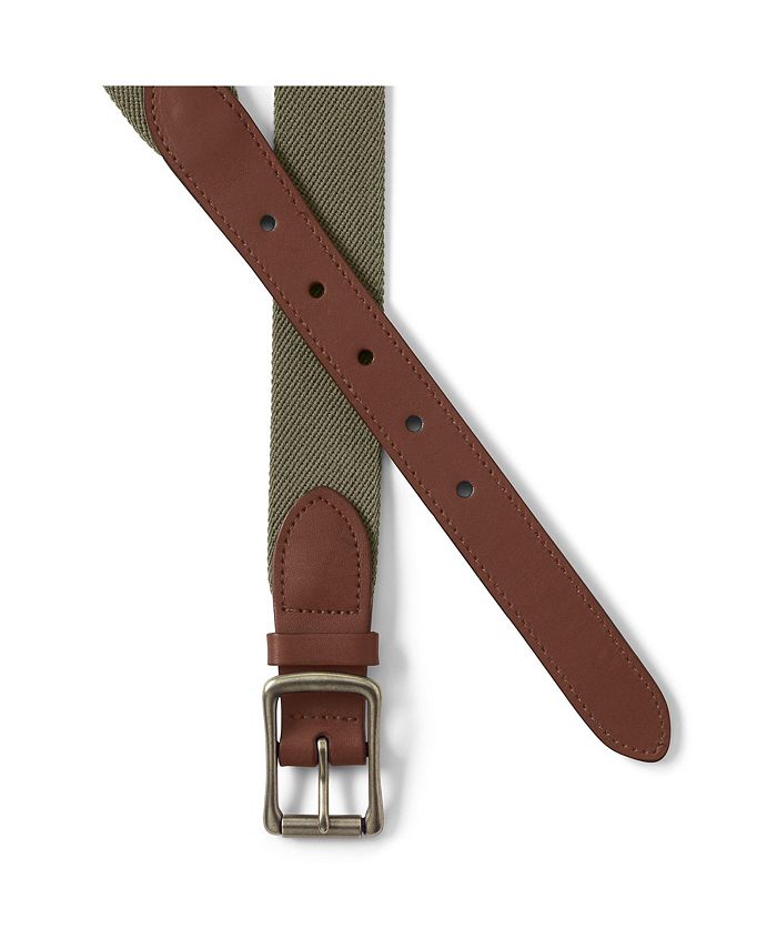 Lands' End Men's Elastic Surcingle Belt - Macy's