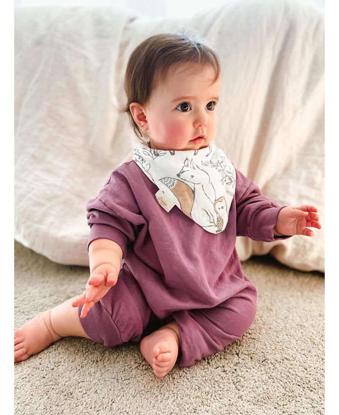 Crane Baby Baby Boys or Baby Girls Ezra Muslin Bibs, 3 Piece Set - Macy's