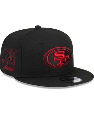 Men's New Era Black San Francisco 49ers Goth Side Script 9FIFTY ...