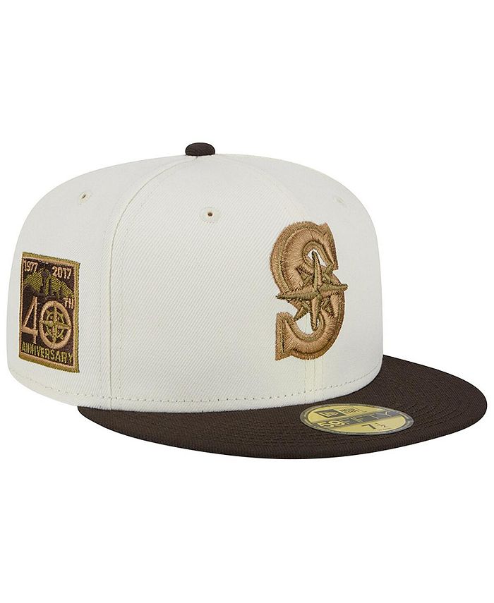 New Era Men's White, Brown Seattle Mariners 40th Team Anniversary ...