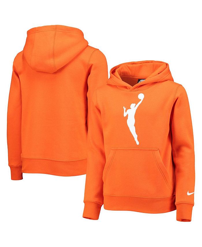 Nike Big Boys and Girls Orange WNBA Pullover Hoodie - Macy's