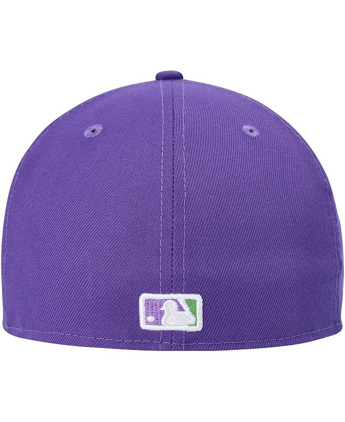 New Era Men's Purple New York Yankees Lime Side Patch 59FIFTY Fitted ...