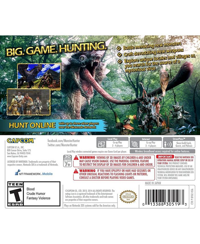 Nintendo Monster Hunter 4 Ultimate - 3DS - Macy's