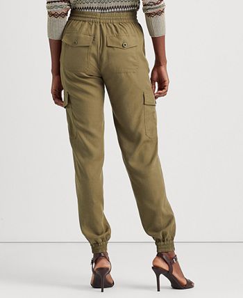 Lauren Ralph Lauren Women's Twill Cargo Ankle Pants - Macy's