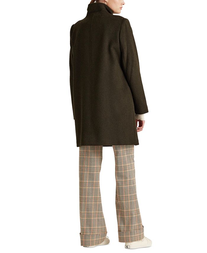 Lauren Ralph Lauren Women's Wool Blend Buckle-Collar Coat - Macy's