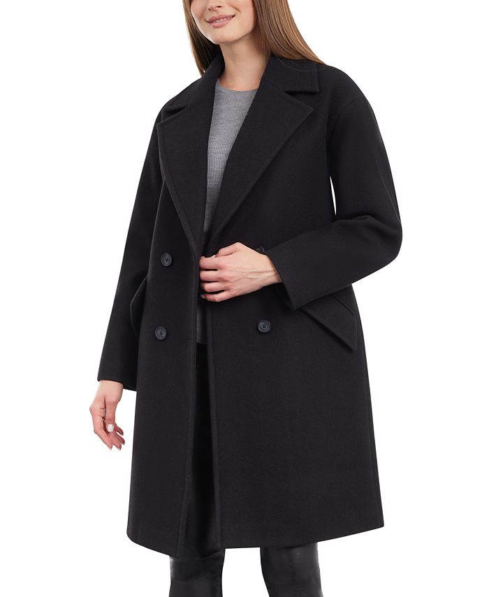 Lucky Brand Women's Double-Breasted Drop-Shoulder Coat - Macy's