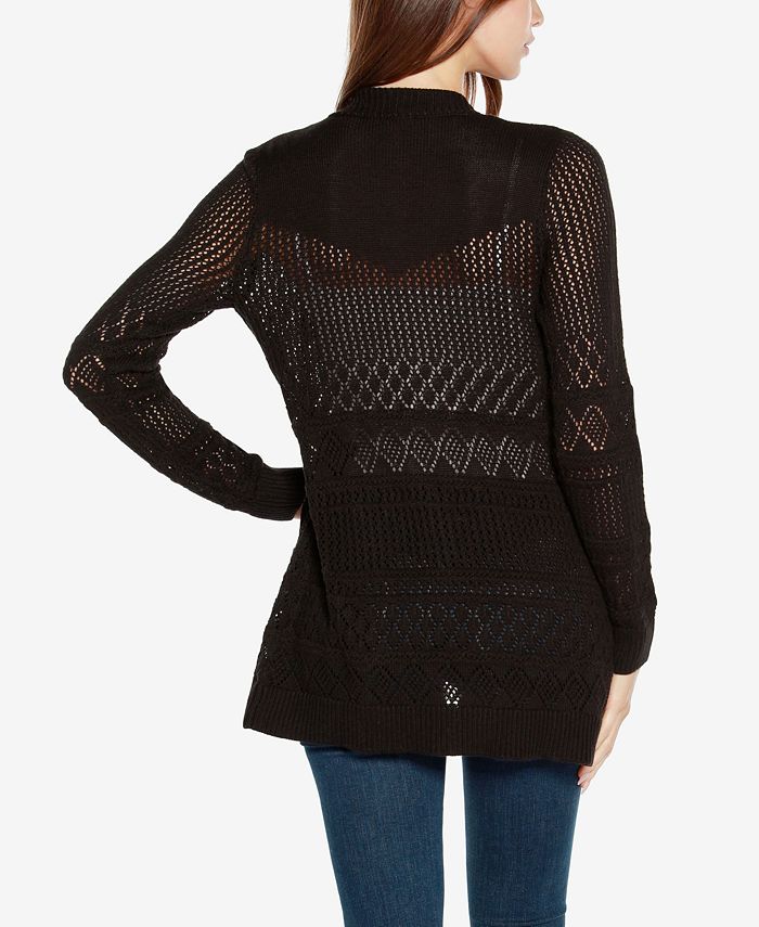 Belldini Petite Pointelle Open Cardigan - Macy's