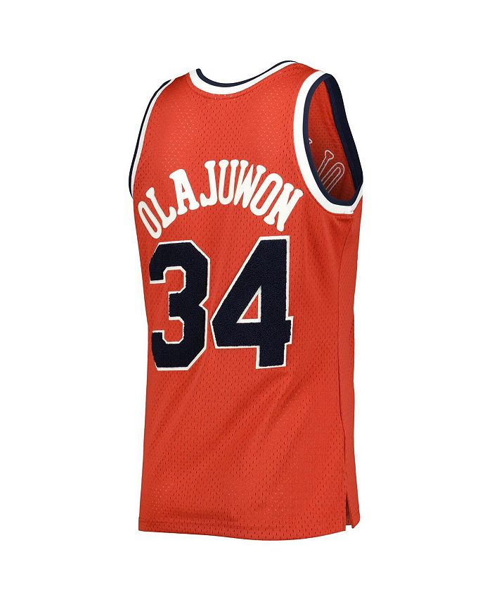 Mitchell And Ness Mens Hakeem Olajuwon Red Houston Rockets Hardwood