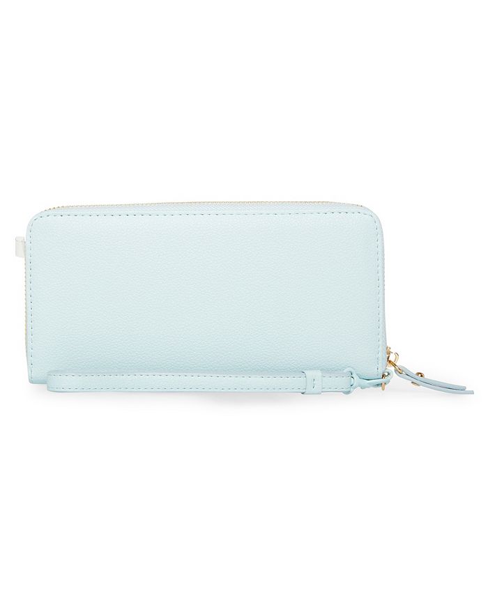 Anne Klein Boxed Slim Zip Wallet with Detachable Wristlet - Macy's