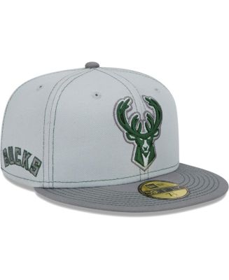 Men's New Era Gray Milwaukee Bucks Color Pop 59FIFTY Fitted Hat - Macy's