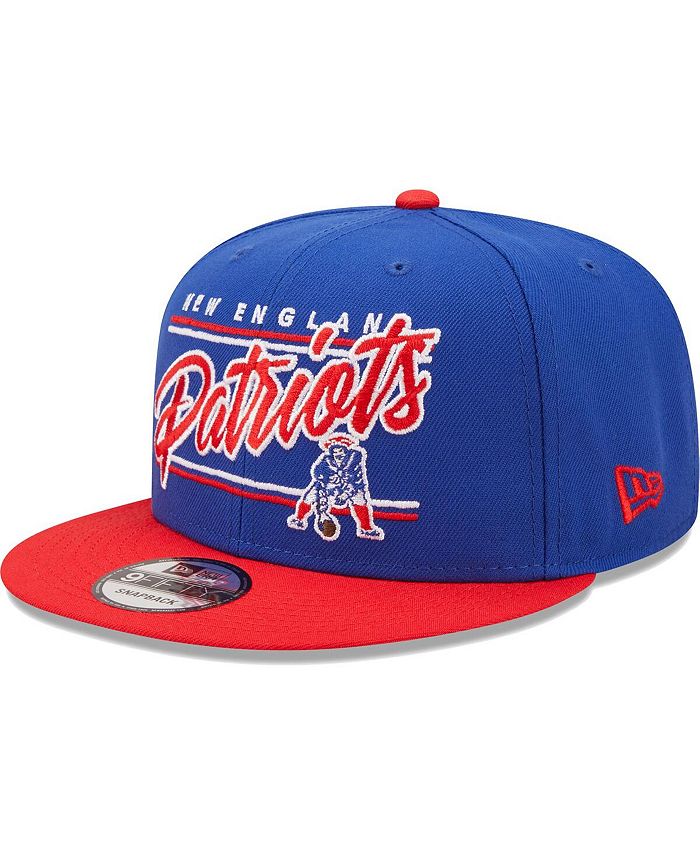 New Era Men's Royal, Red New England Patriots Team Script 9FIFTY ...