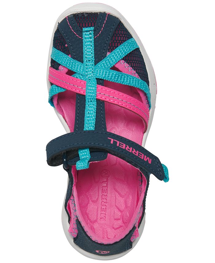 Merrell Little Girls Dragonfly Stay-Put Sandals from Finish Line - Macy's