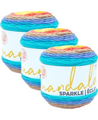 (3 Pack) Lion Brand Mandala Sparkle Yarn - Hercules - Macy's