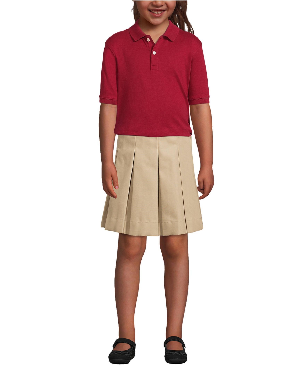 Click here for Lands End Boys Short Sleeve Interlock Polo Shirt -... prices