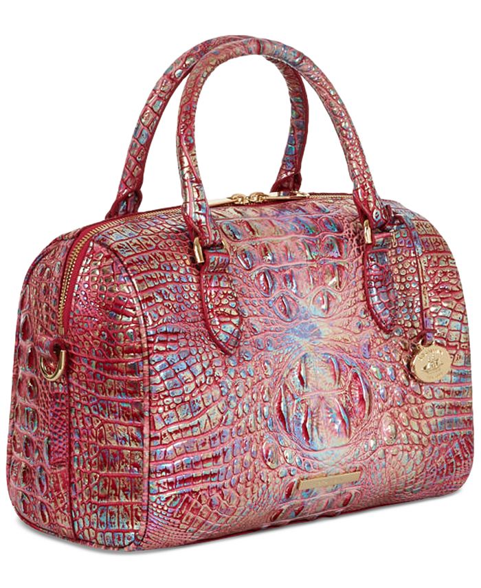 Brahmin Stacy Melbourne Embossed Leather Satchel - Macy's