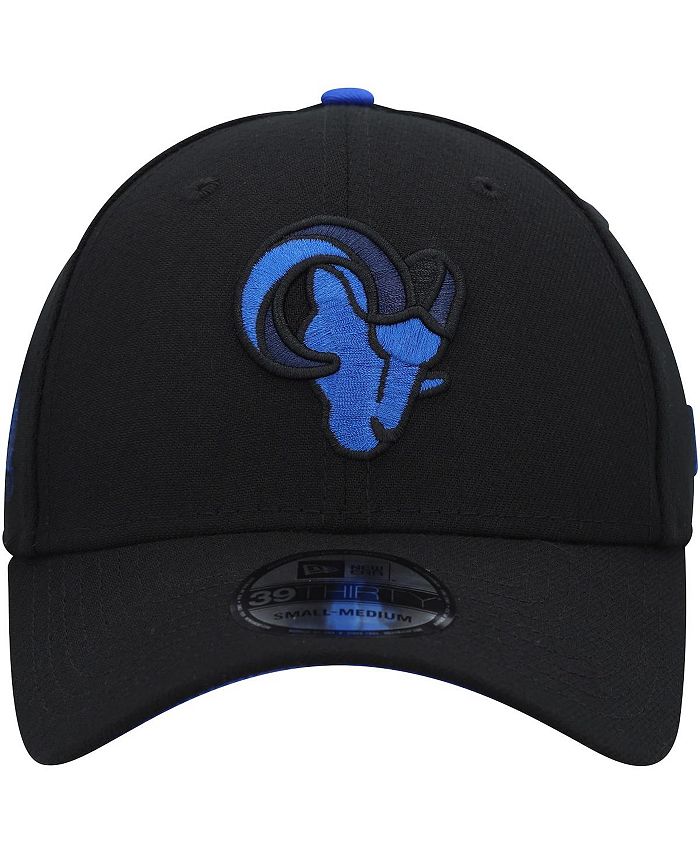 New Era Men's Los Angeles Rams Black Pop 39THIRTY Flex Hat - Macy's