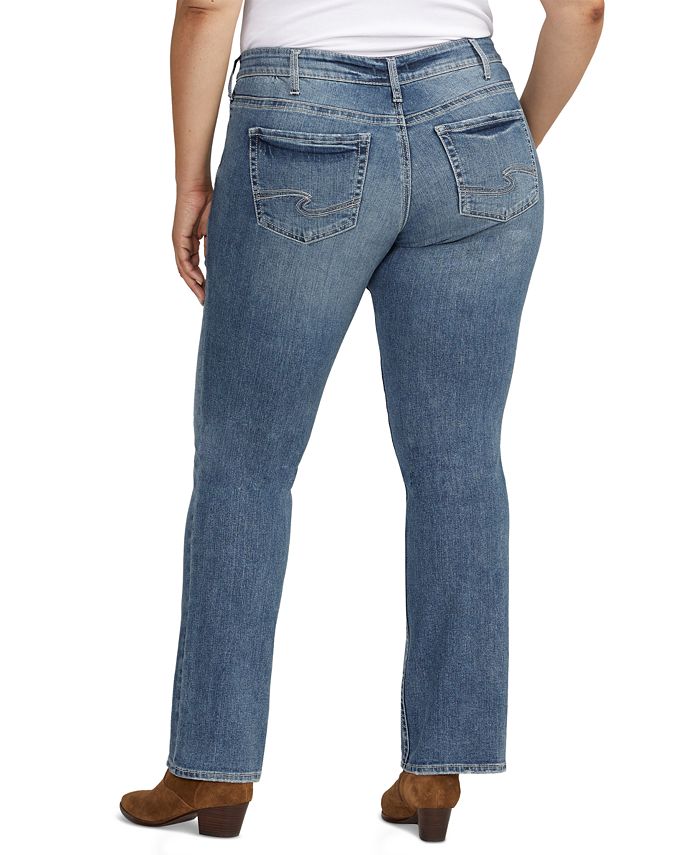 Silver Jeans Co. Plus Size Britt Slim Bootcut Jeans - Macy's