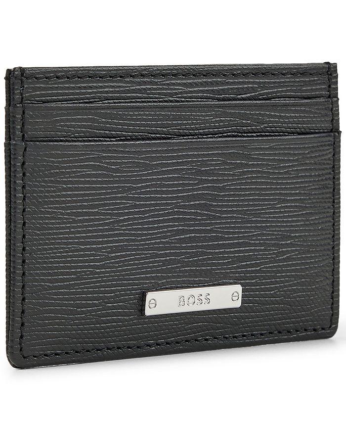 Hugo Boss BOSS Men's Italian-Leather Card Holder - Macy's