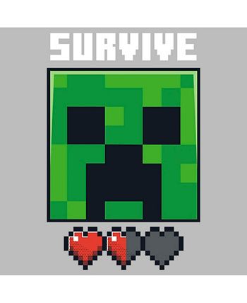Microsoft Girl's Minecraft Creeper Survive Hearts Child T-Shirt - Macy's