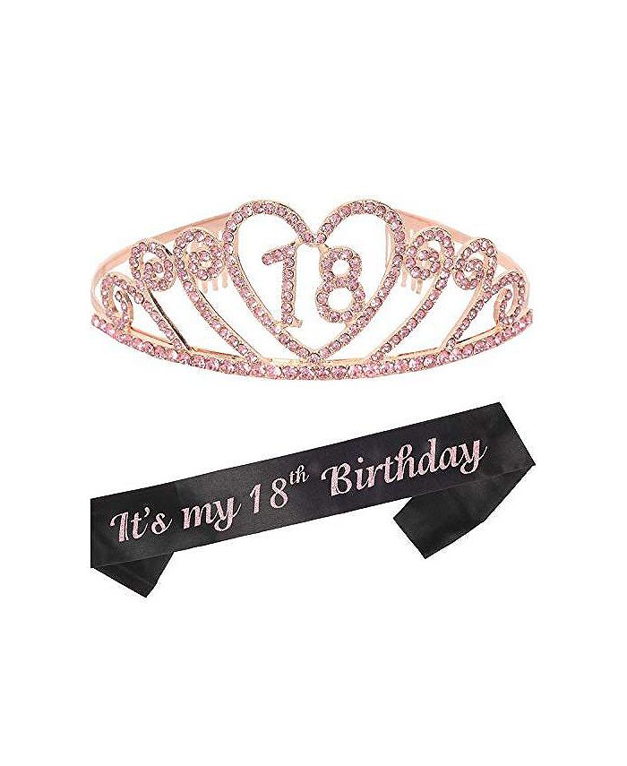 Meant2tobe 18th Birthday Sash and Tiara for Women - Fabulous Set ...