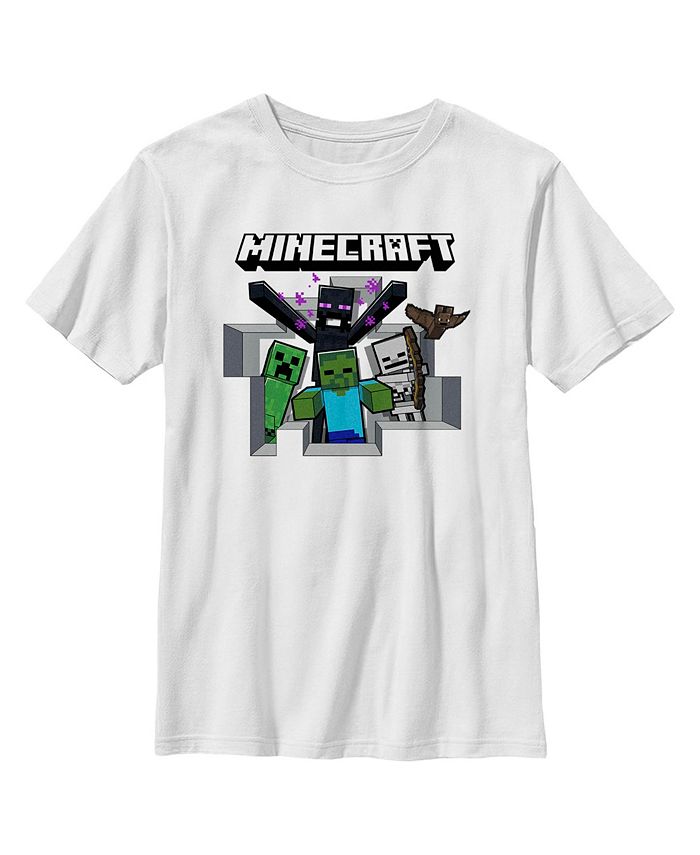 Microsoft Boy's Minecraft Enemy Mobs Child T-Shirt - Macy's