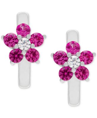 Lab-grown Ruby (1/2 ct. t.w.) & Lab-grown White Sapphire (1/8 ct. t.w ...
