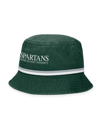 Men's Top of the World Green Michigan State Spartans Ace Bucket Hat ...