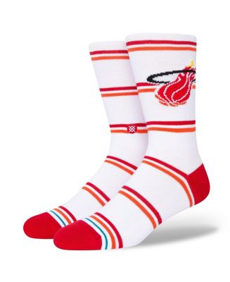 Men's Stance Miami Heat Hardwood Classics Stripes Crew Socks - Macy's