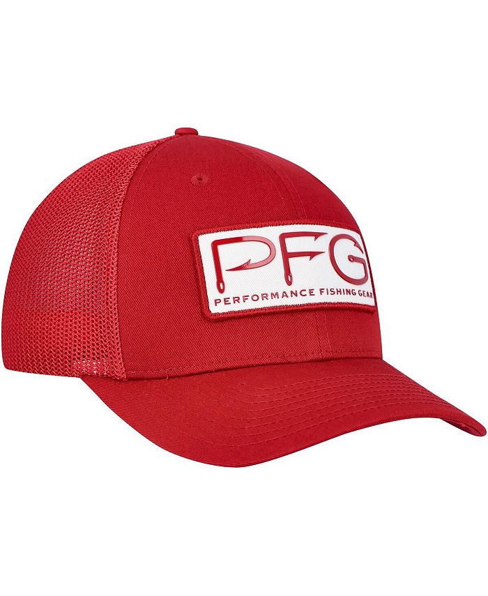 Columbia Men's Cardinal Arkansas Razorbacks PFG Hooks Flex Hat - Macy's
