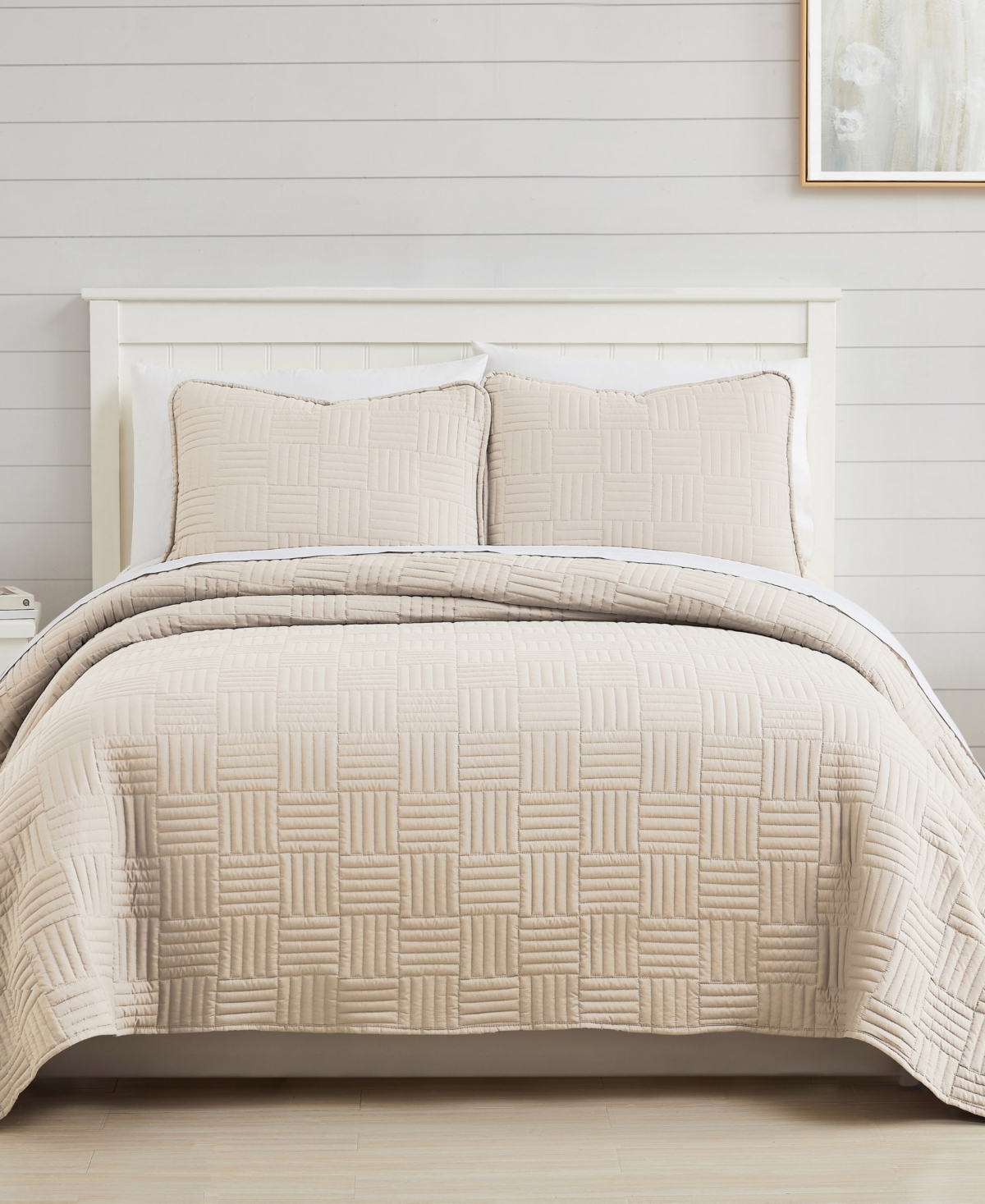 Click here for Southshore Fine Linens Grid 2-Pc. Quilt Set  Twin... prices
