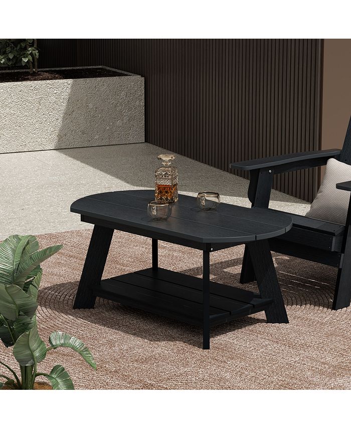 WestinTrends Outdoor Patio All-weather Modern Coffee Table - Macy's