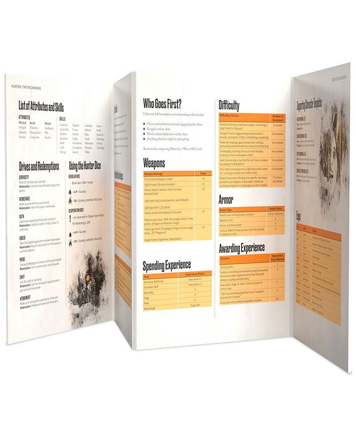 Renegade Game Studios Hunter The Reckoning 5th Edition Roleplaying Game ...