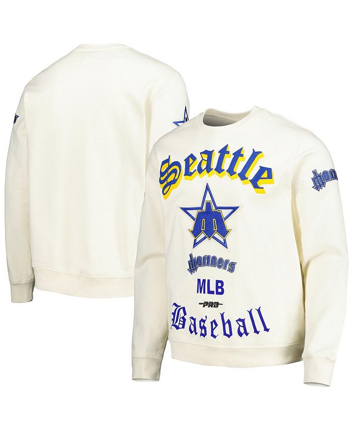 Pro Standard Men's Cream Seattle Mariners Retro Old English Pullover ...