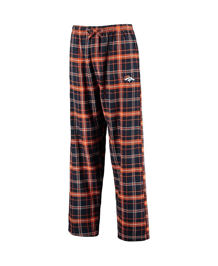 Concepts Sport Men's Navy Denver Broncos Ultimate Plaid Flannel Pajama ...