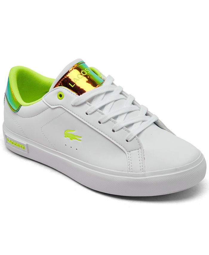 Lacoste Little Girls Carnaby Holographic Casual Sneakers from Finish ...
