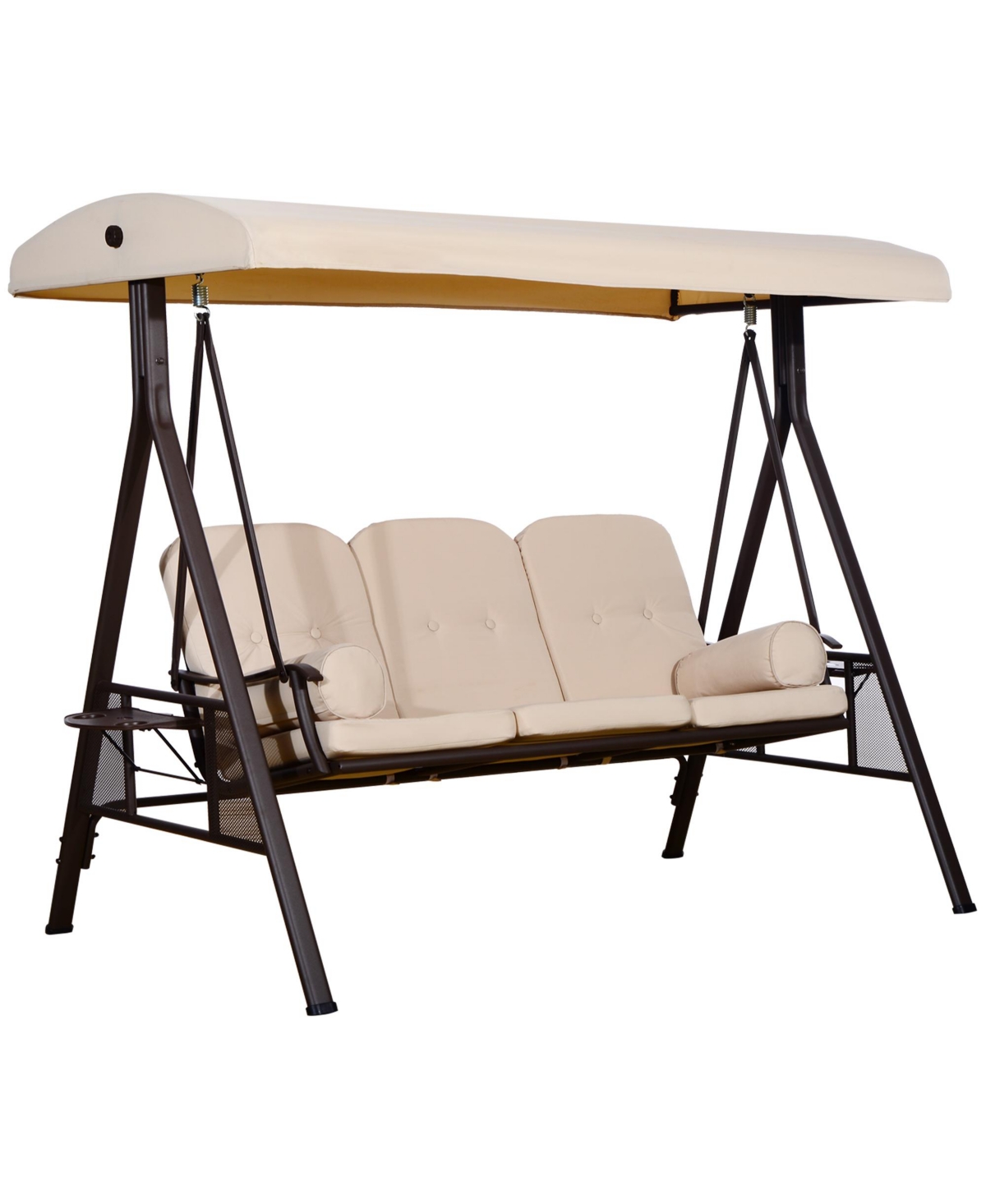 Click here for Outsunny 3-Seat Patio Swing w/ Tilt Canopy  Cushio... prices