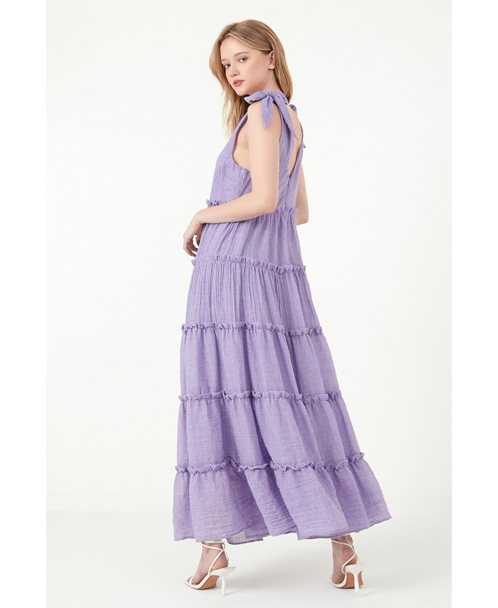 Free the Roses Women's Tiered Maxi Dress - Macy's