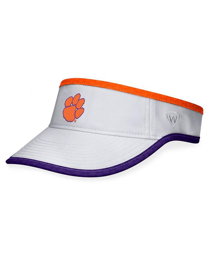Top of the World Men's White Clemson Tigers Daybreak Adjustable Visor ...