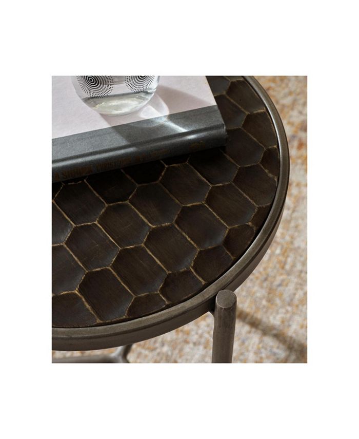 Signature Design By Ashley Doraley Round End Table - Macy's