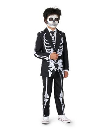 Suitmeister Big Boys Skeleton Grunge Button Closure Suit Set - Macy's