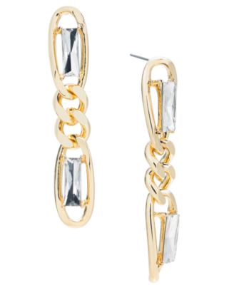 I.N.C. International Concepts Crystal Chain Linear Earrings, Created ...