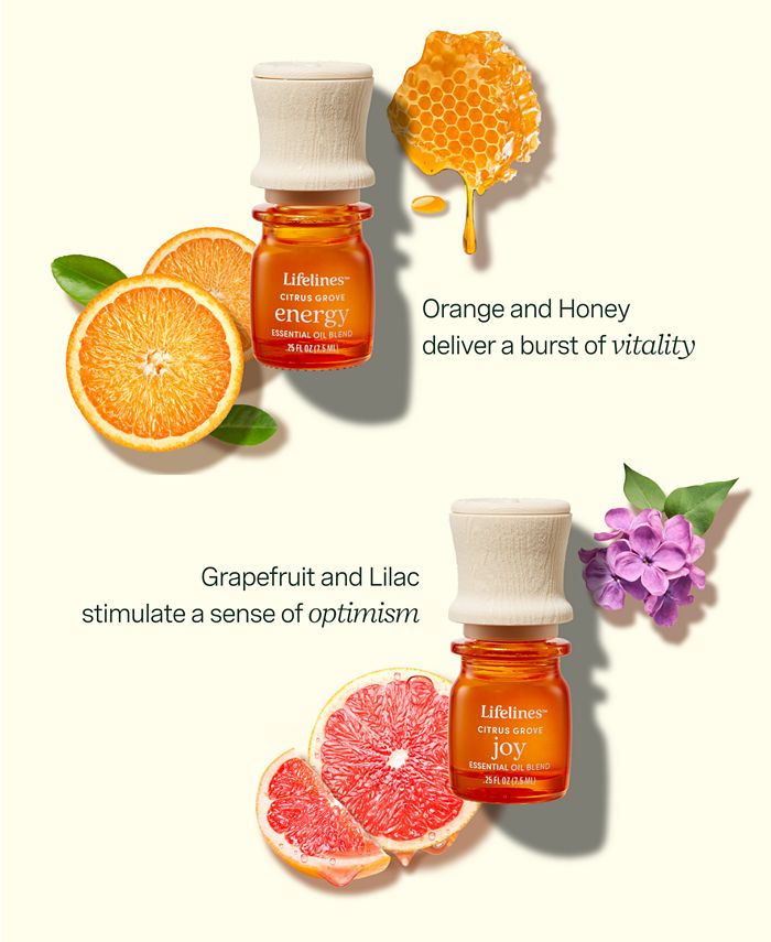 Lifelines Essential Oil Blends- Citrus Grove, 4 Pack - Macy's
