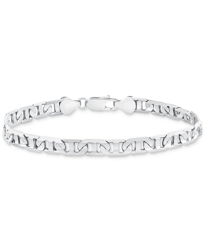 Macy's Men's Mariner Link Chain Bracelet in 14k Gold-plated Sterling ...