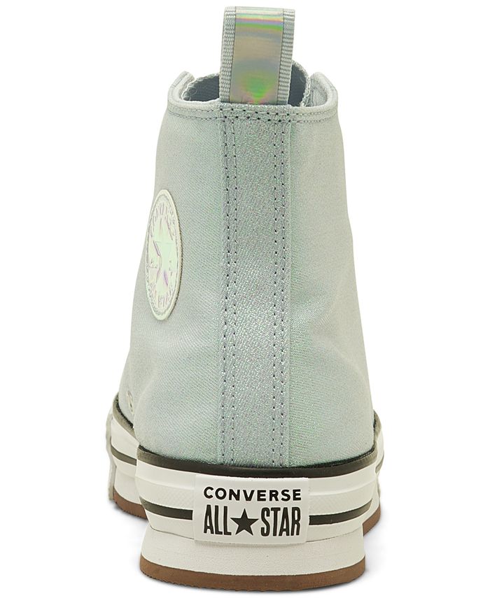 Converse Big Girls Chuck Taylor All Star EVA Lift Platform Iridescent ...