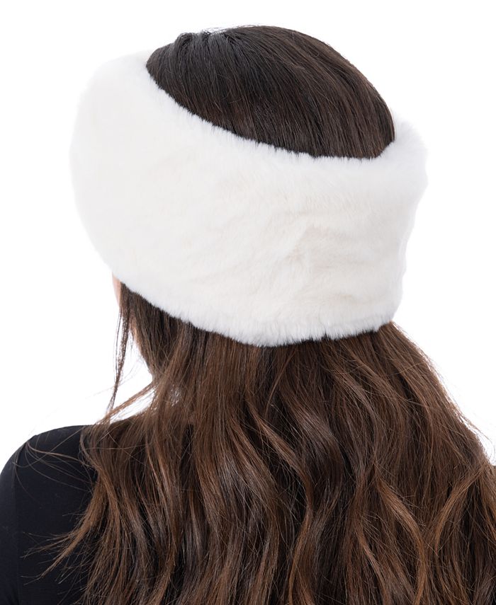 I.N.C. International Concepts Women's Faux-Fur Head Wrap, Created for ...