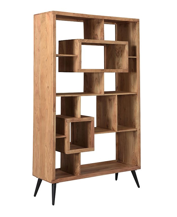 Coast to Coast Bishop Solid Acacia Wood Bookcase Etagere with Eleven ...