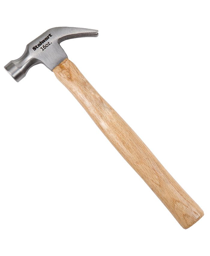 Stalwart 16-Ounce Claw Hammer - Basic Hand Tool for DIY and Woodworking ...