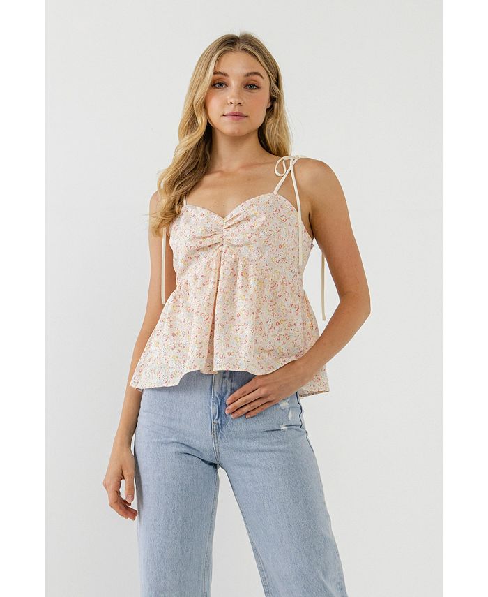 Free the Roses Women's Straps with Floral Top - Macy's