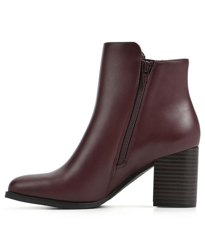 White Mountain Women's Vogued Heeled Booties - Macy's